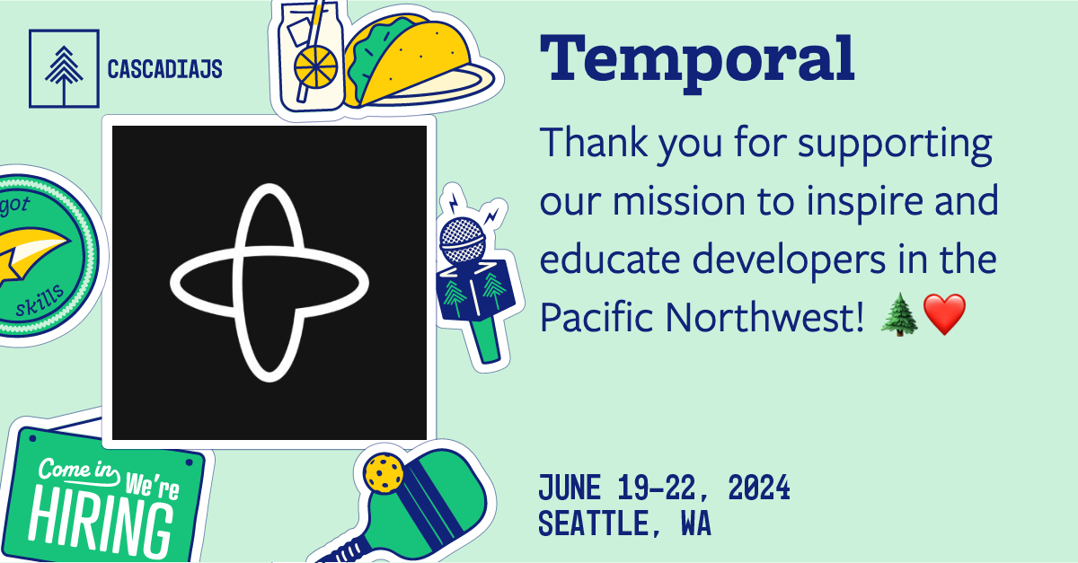 CascadiaJS 2024 | Sponsor | Temporal
